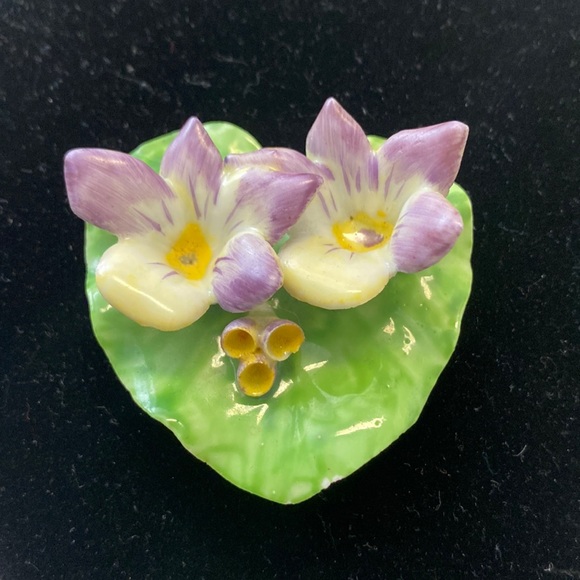 Japan | Jewelry | Vintage Violets Porcelain Brooch | Poshmark